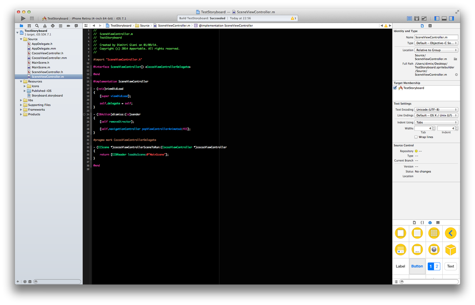 How to use Storyboards and Cocos2d V3+